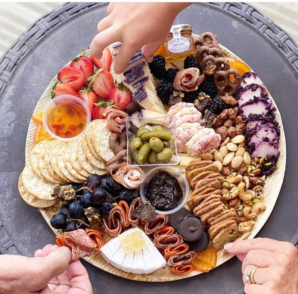 13" Inch Round Platter – Charity Leaf